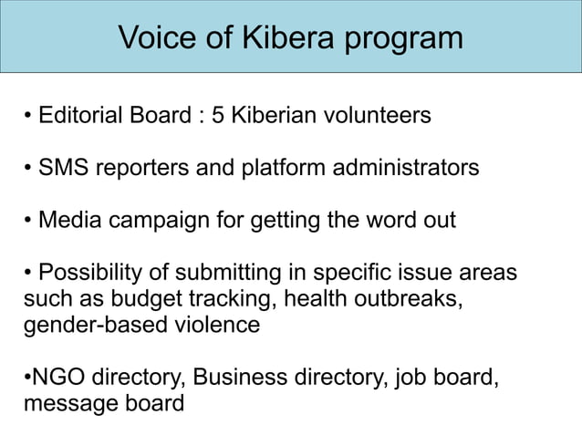 Map kibera presentation plan management meeting PDF | PDF | Internet ...