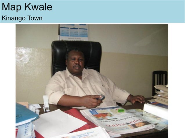 Map kibera presentation plan management meeting PDF | PPT