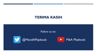 Tahapan Proses Merger dan Akuisisi - M&A Playbook | PDF