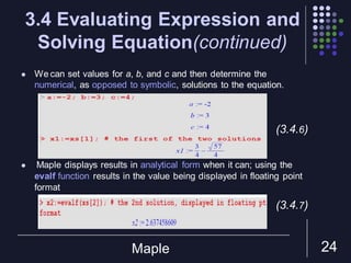 Maple | PDF