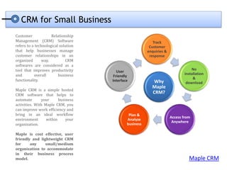 Maple crm-brochure | PPT