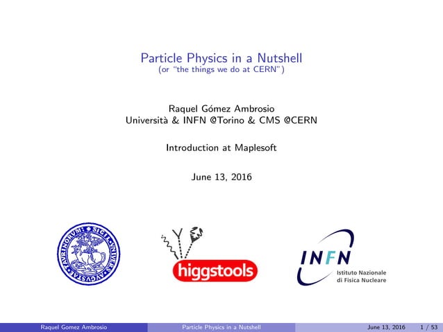 Particle Physics in a nutshell | PDF | Physics | Science