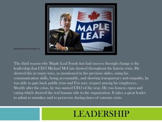 Maple leaffoods | PPTX