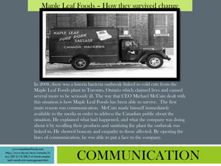 Maple leaffoods | PPT