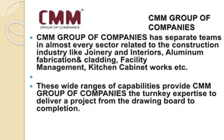 CMM GROUP OF COMPANIES PRESENTATION | PPTX
