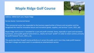 Maple ridge pp | PPT
