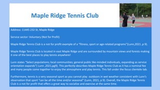 Maple ridge pp | PPT