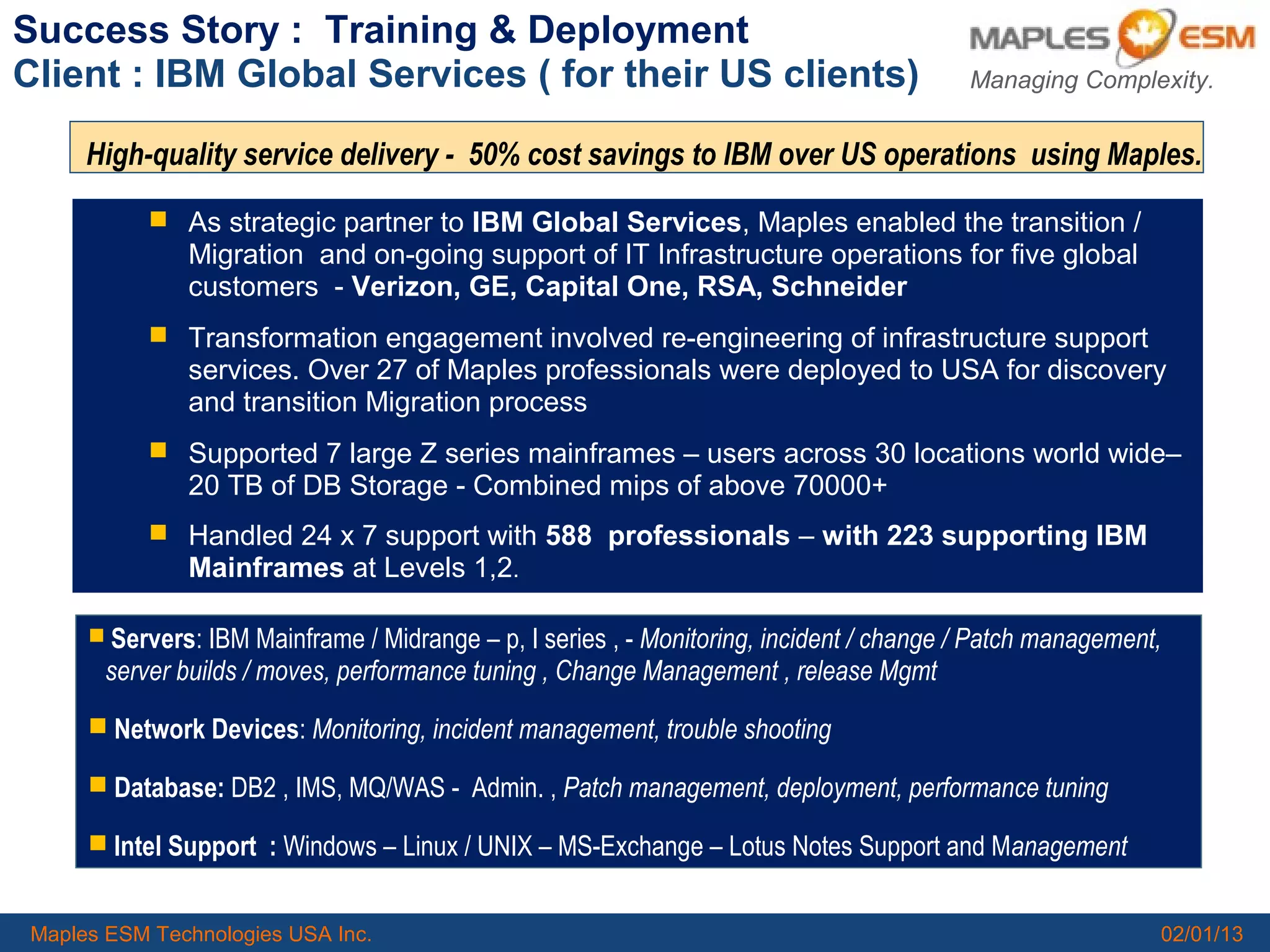 Maples ims-services- | PPT