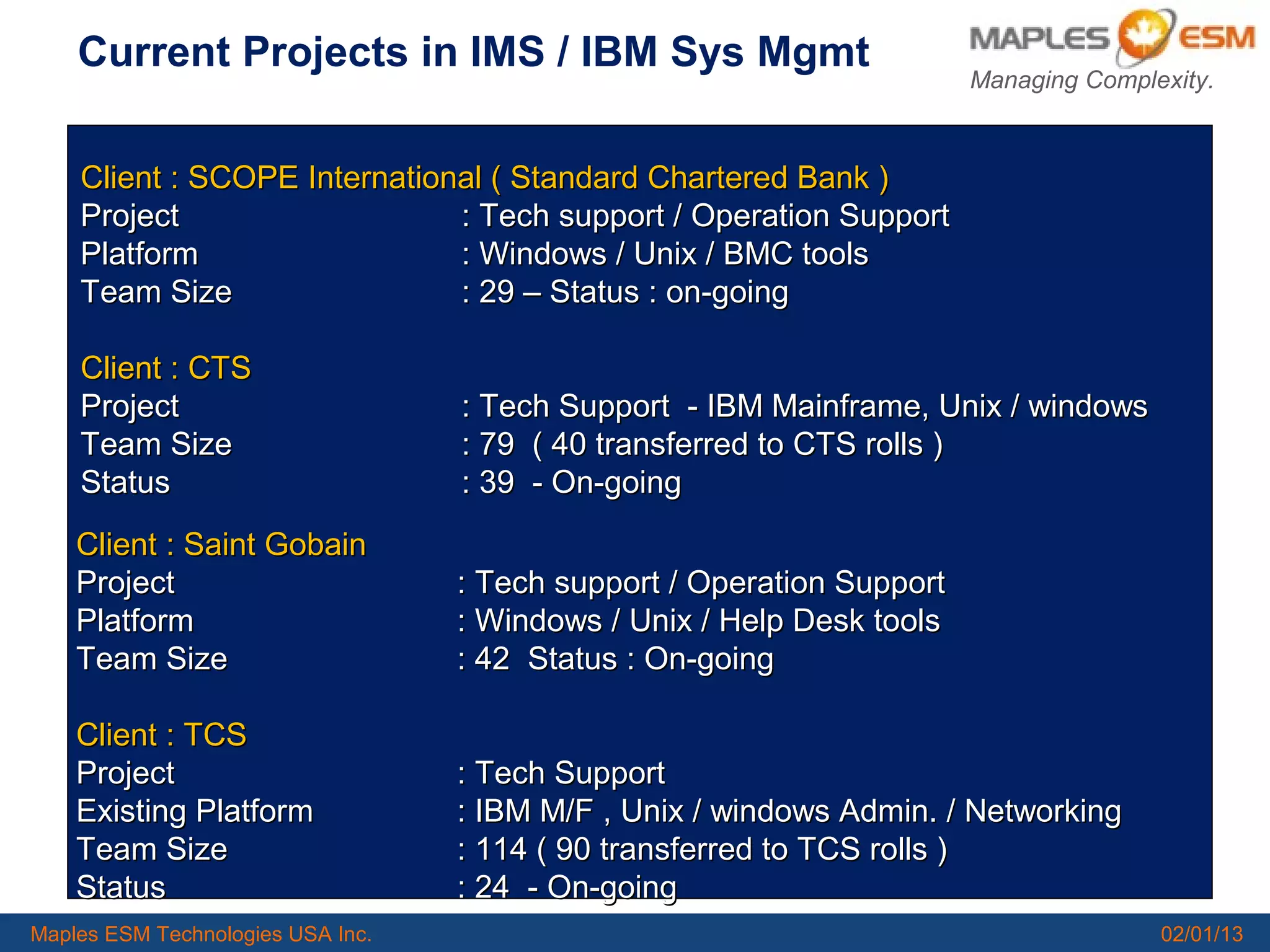 Maples ims-services- | PPT