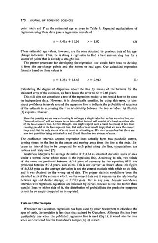 Some Difficulties in the Gustafson Dental Age Estimations | PDF