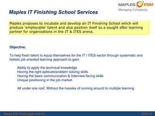 Maples esm technologies | PPT