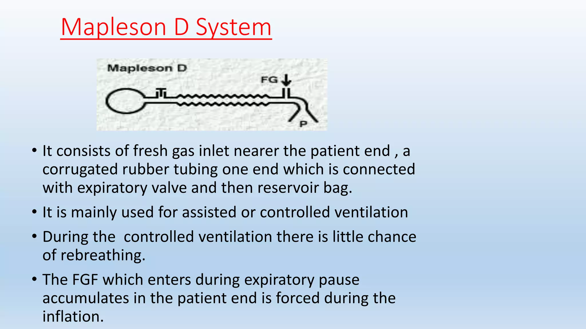 Mapleson breathing systems | PPTX