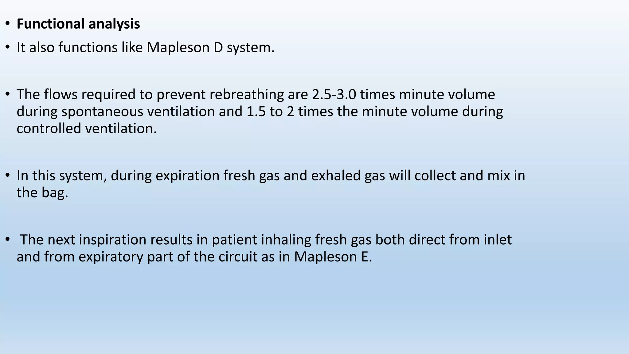Mapleson breathing systems | PPTX