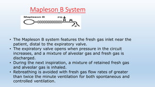 Mapleson breathing systems | PPTX
