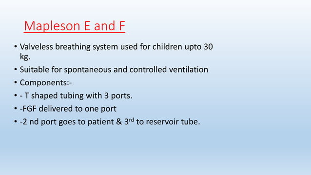 Mapleson breathing systems | PPTX