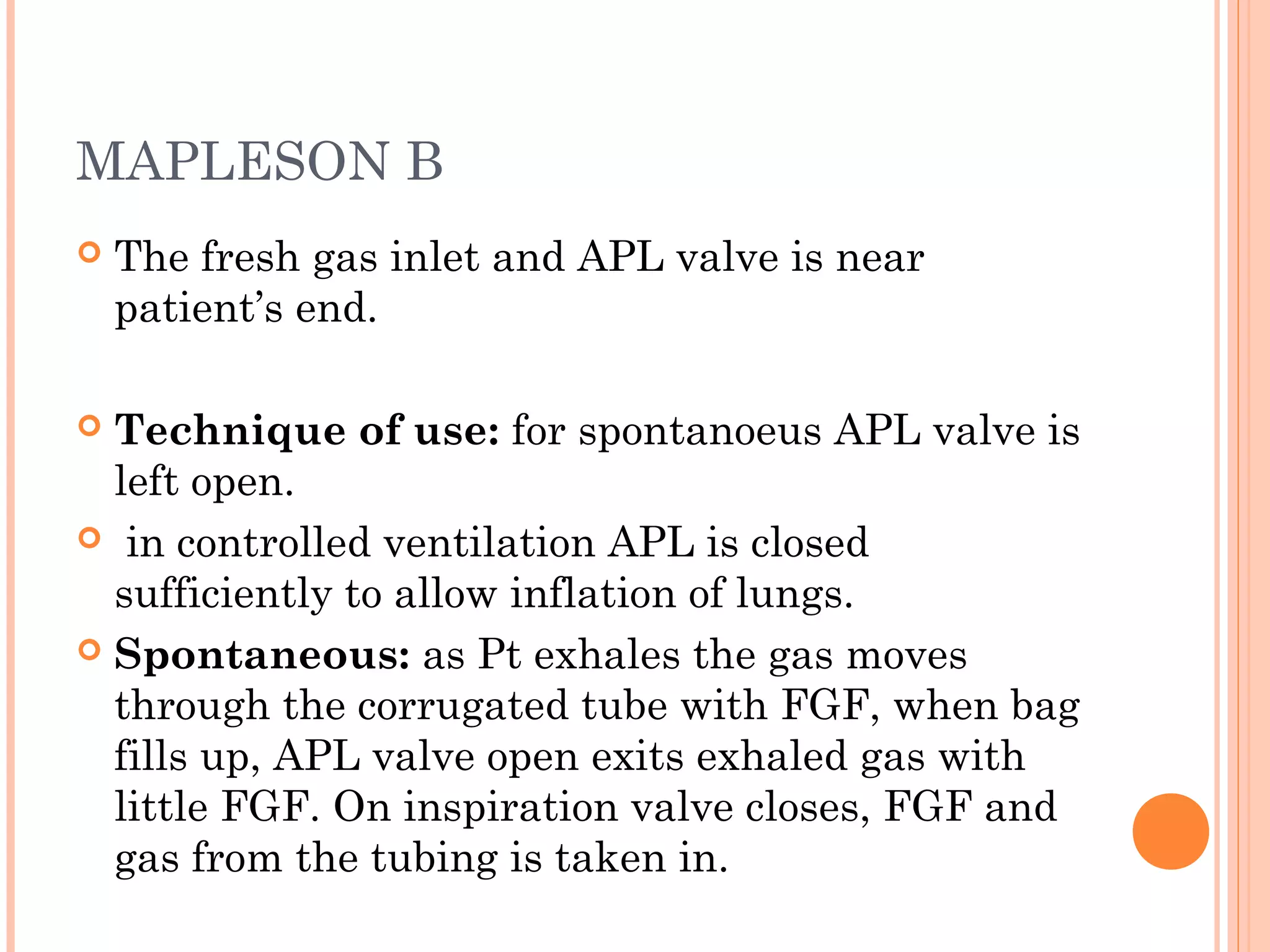 Mapleson circuits | PPT