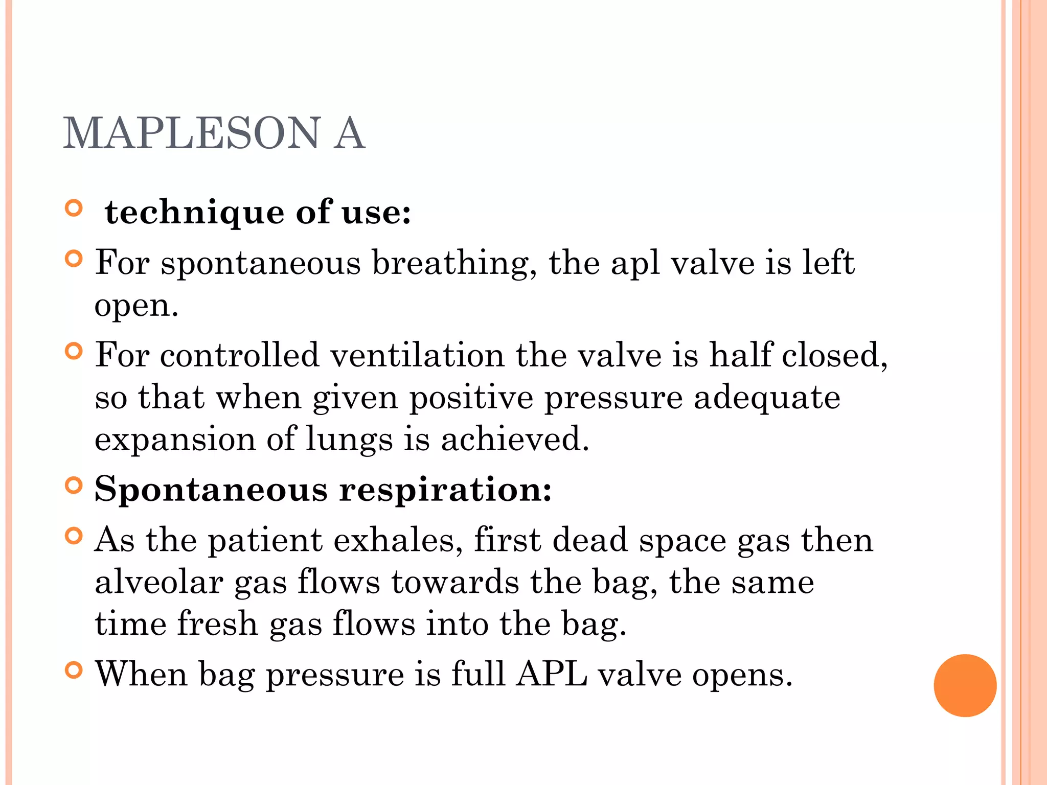 Mapleson circuits | PPT