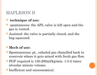 Mapleson circuits | PPT