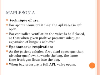 Mapleson circuits | PPT