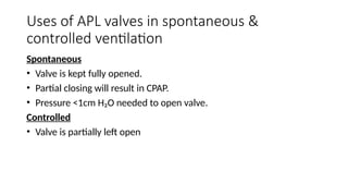MAPLESON BREATHING CIRCUITS IN GENERAL ANAESTHESIA | PPTX