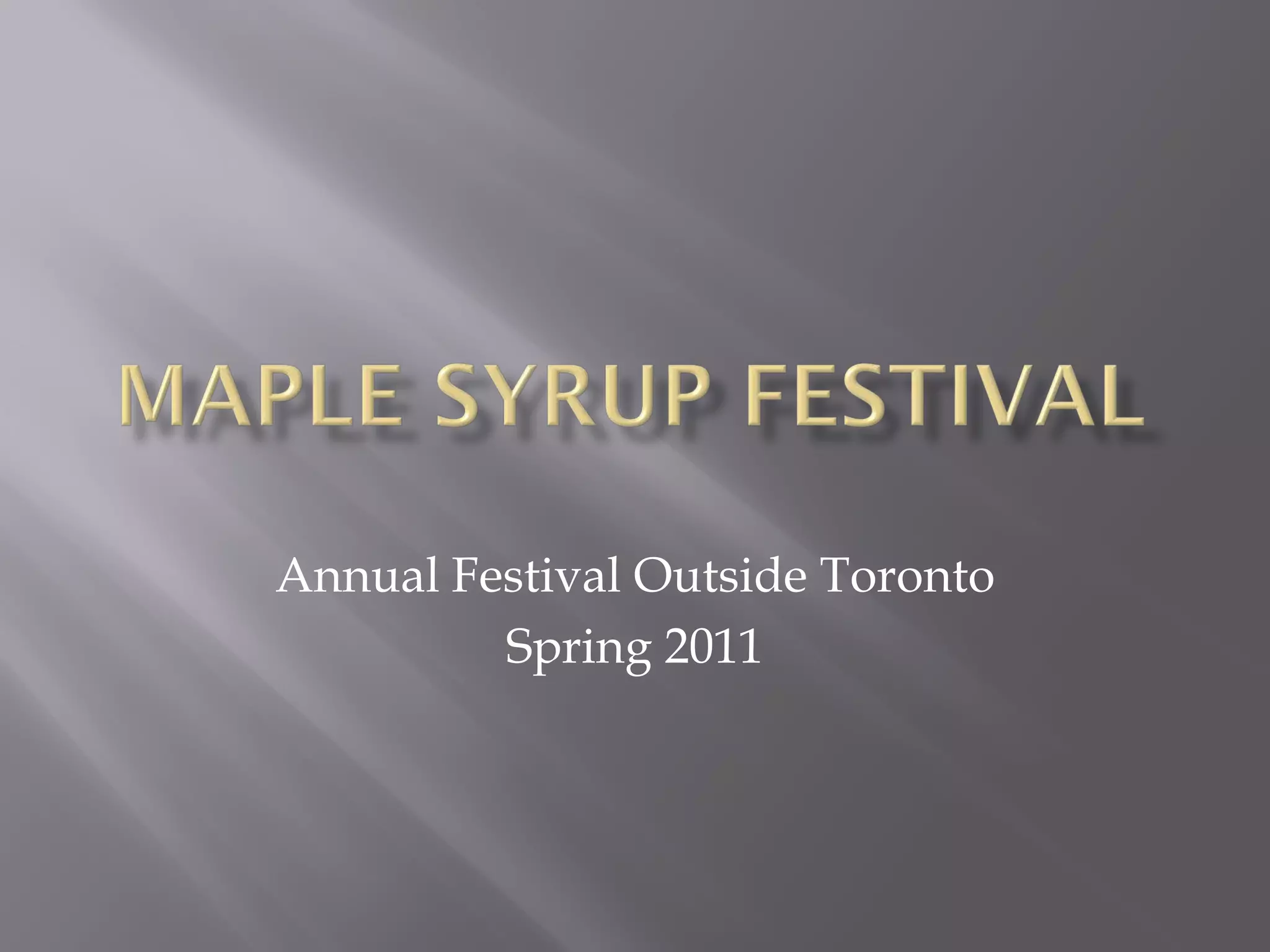 Maple syrup | PDF
