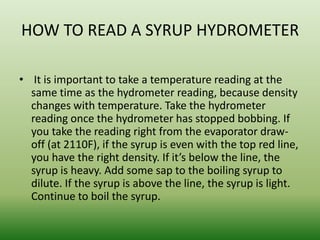 Maple Syrup For Beginners Seminar | PPTX