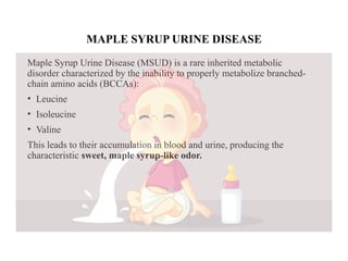 MAPLE SYRUP URINE DISEASE (MSUD)-RARE METABOLIC DISORDER IN CHILDREN.pptx