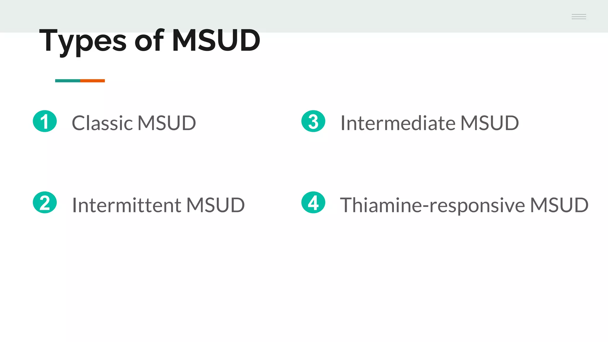 Maple syrup urine disease (msud) | PPTX
