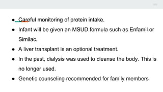 Maple syrup urine disease (msud) | PPTX