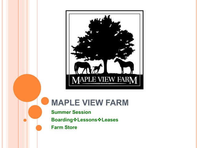 Maple View Farm by Kate Bogli | PPT