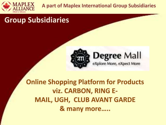 Maplex alliance | PPT