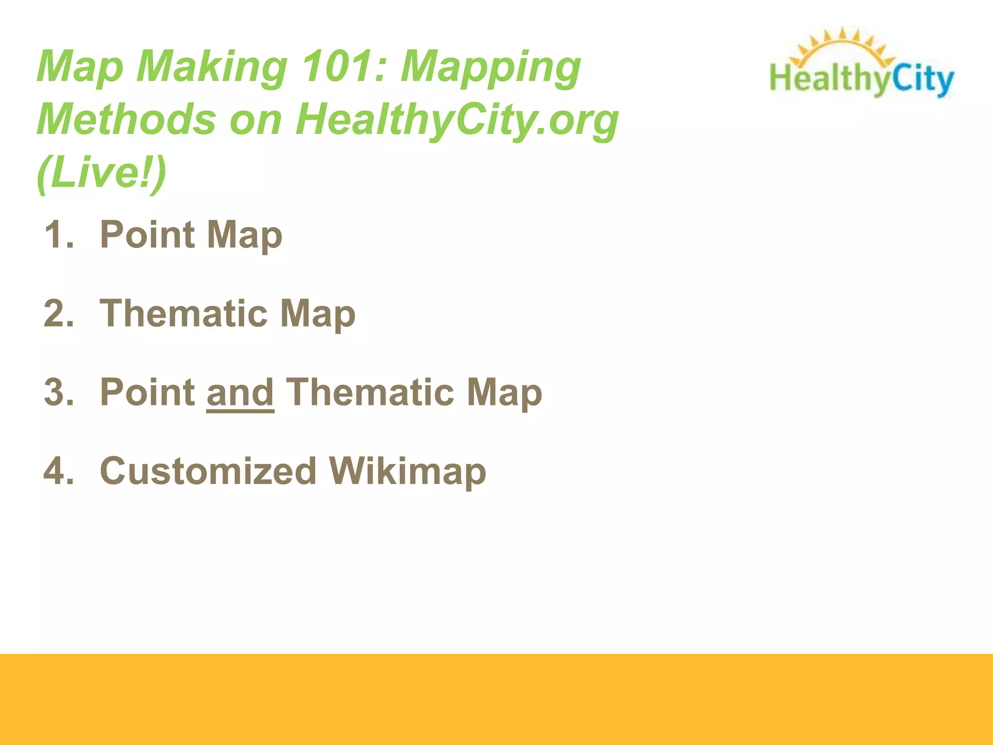 Map Making 101 | PPT