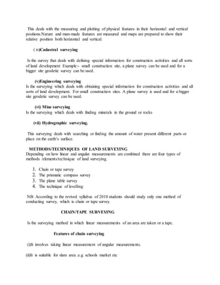 Map making and elementary surveying | DOCX