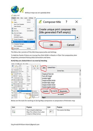 Map making using qgis | PDF