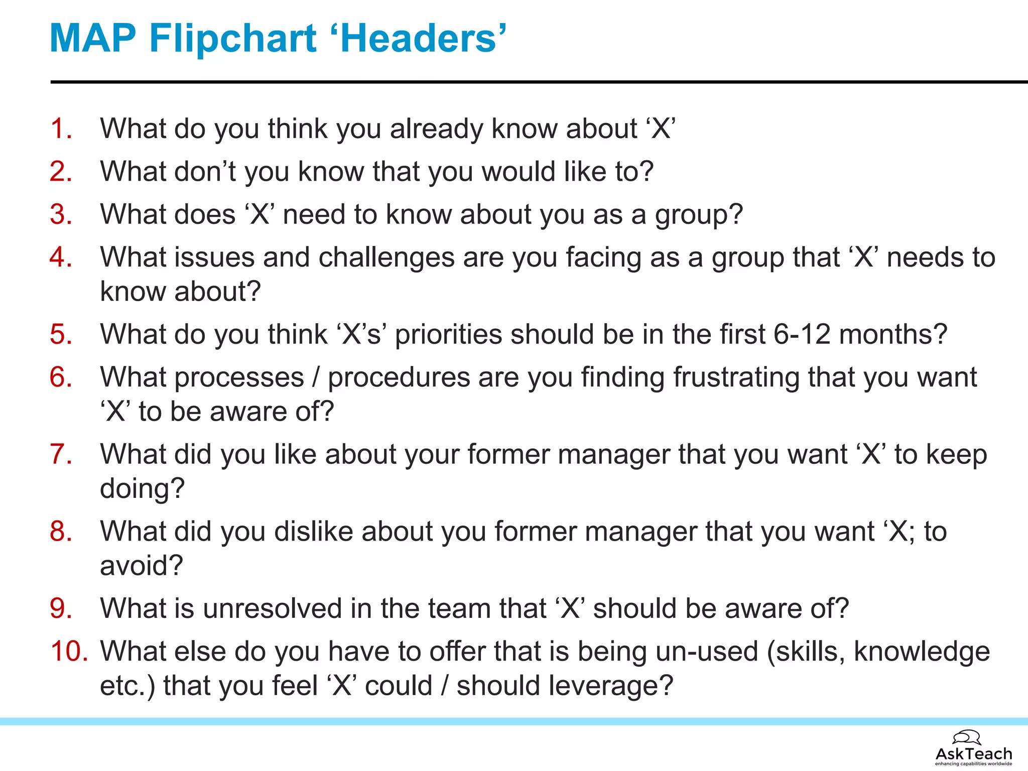 Manager Assimilation Process (Process) | PPTX