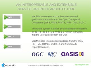 MapMint FOSS4G-CEE 2012 Presentation | ODP | Web Development | Internet
