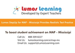 MAP-MS MATH IG - www.lumoslearning.com