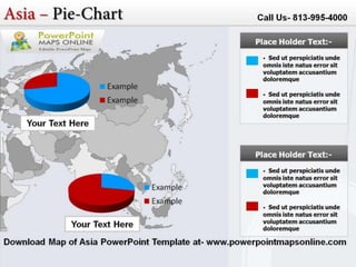 Map of Asia Power Point Template | PPT