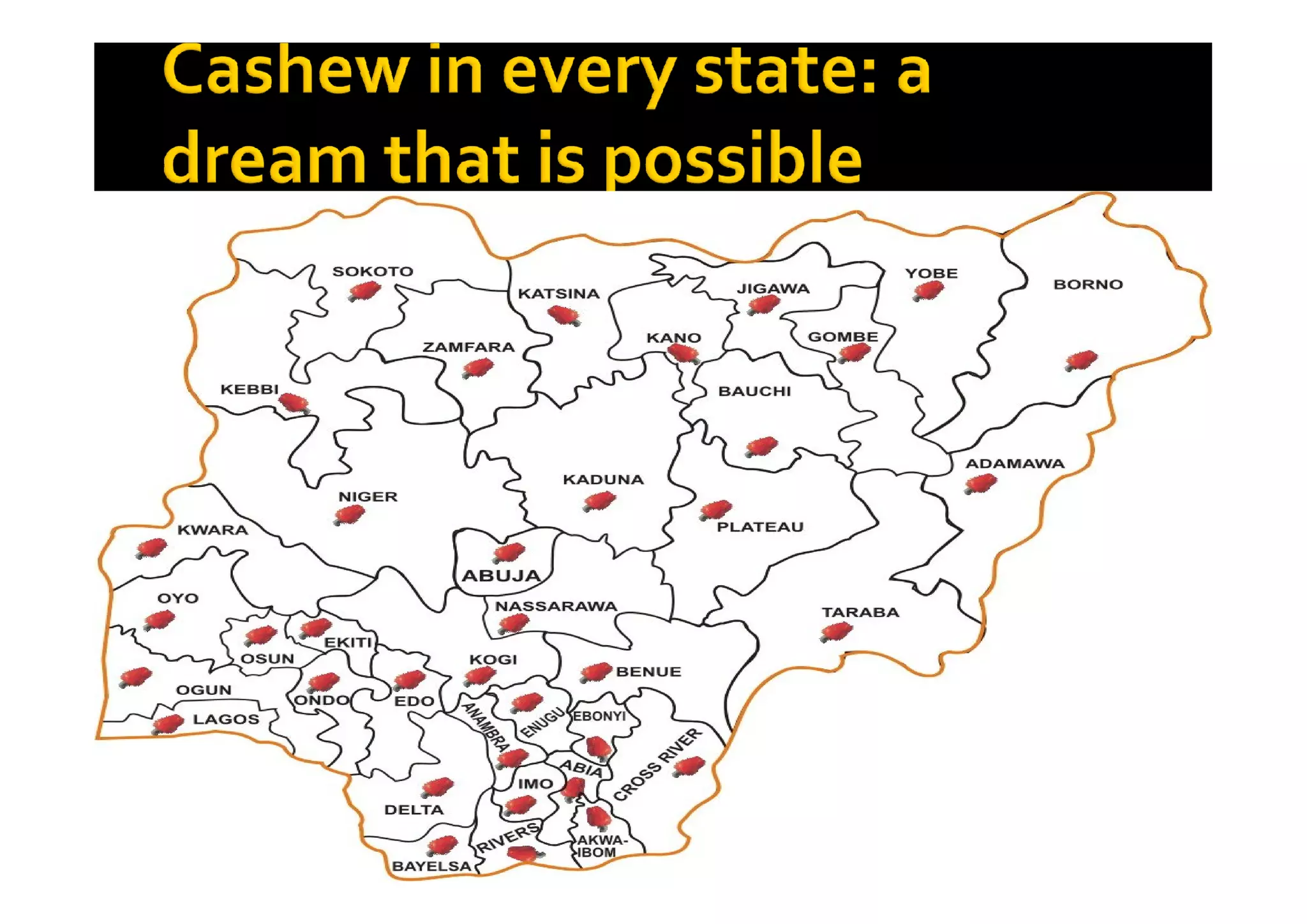 Map of cashew growing areas in nigeria by sotonye anga | PDF