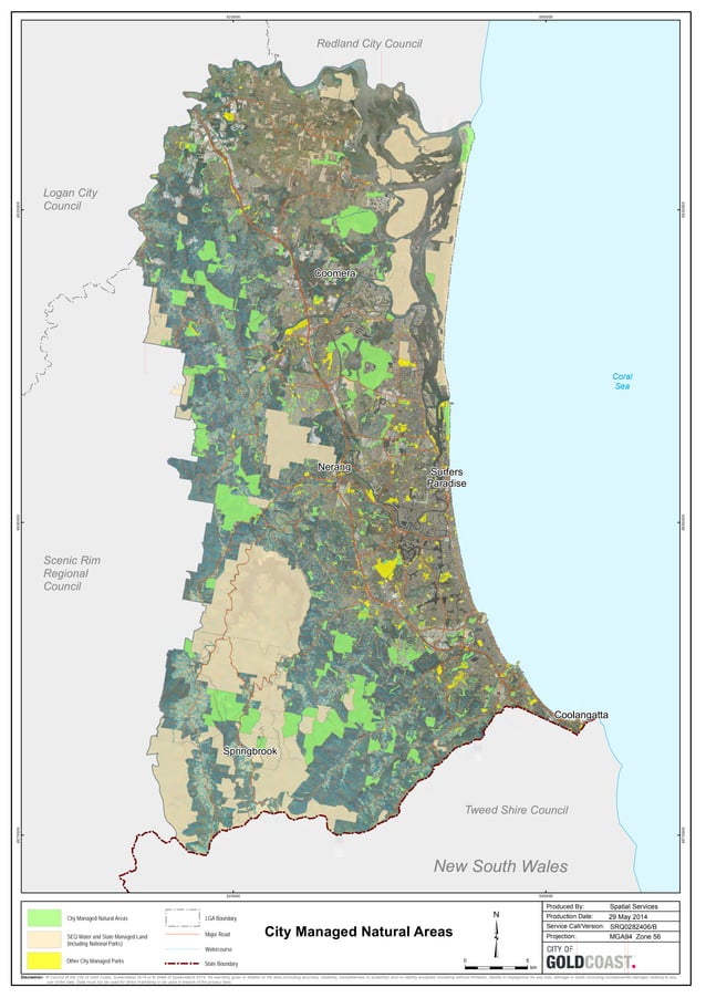 Map of city managed natural areas | PDF