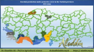 Map of fruits & vegetables production under protective cover at Turkey ...