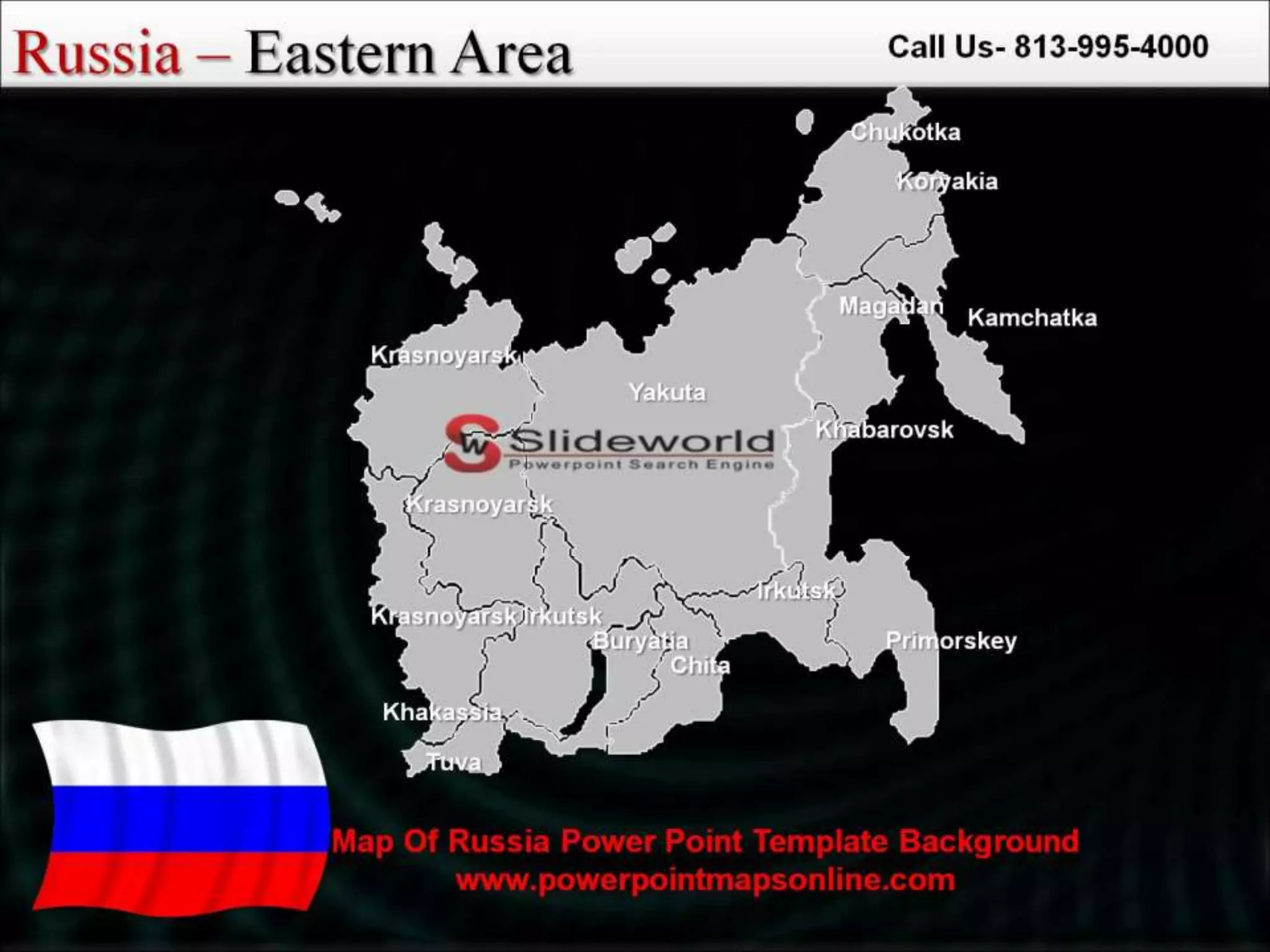 Map Of Russia Powerpoint Template Background | PPT