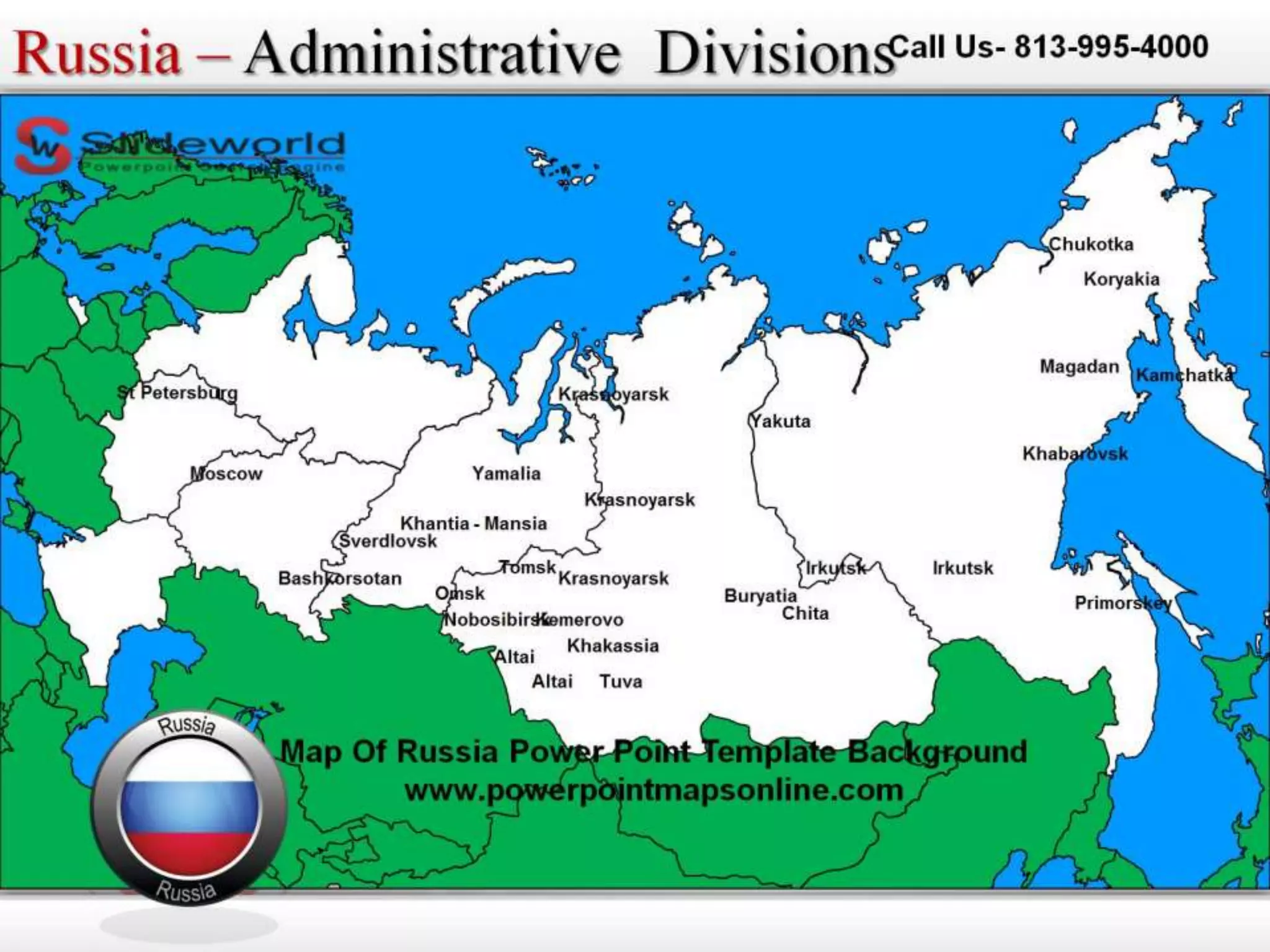Map Of Russia Powerpoint Template Background | PPTX | Technology ...