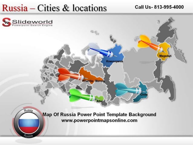 Map Of Russia Powerpoint Template Background | PPTX | Technology ...