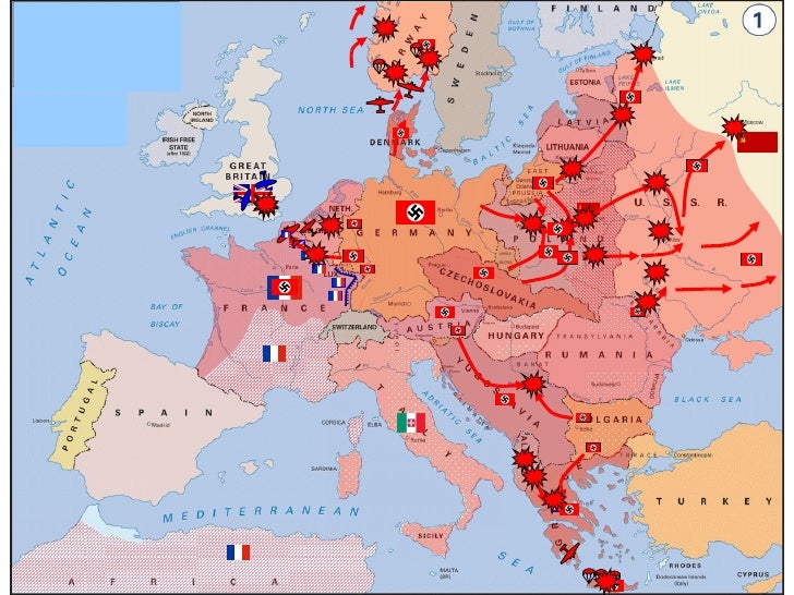 Map Of World War II Map Of World War II