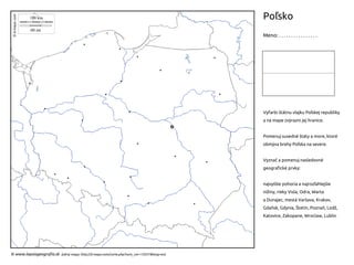 Mapová karta - Poľsko | PPT