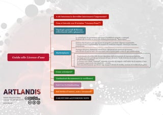 Guida alle Licenze d'uso - mappa infografica (zoomabile) | PDF