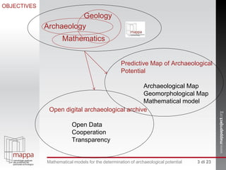 Mathematical models for the determination of archaeological potential | PPT