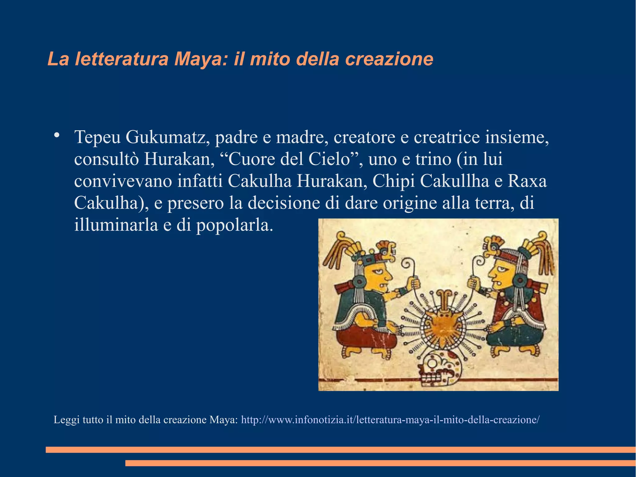Mappa concettuale sui maya | POT