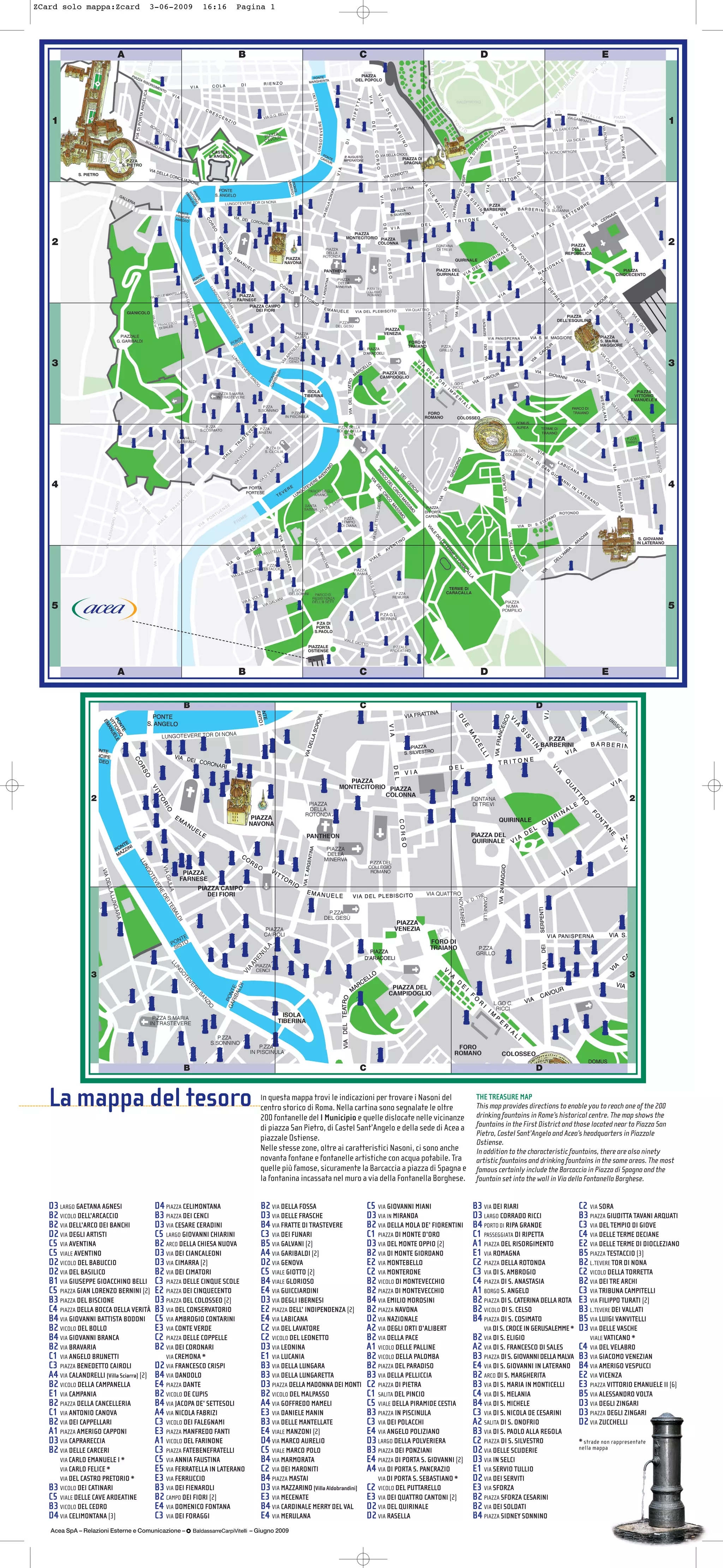 Mappa dei nasoni | PDF | Europe Travel | Travel Locations